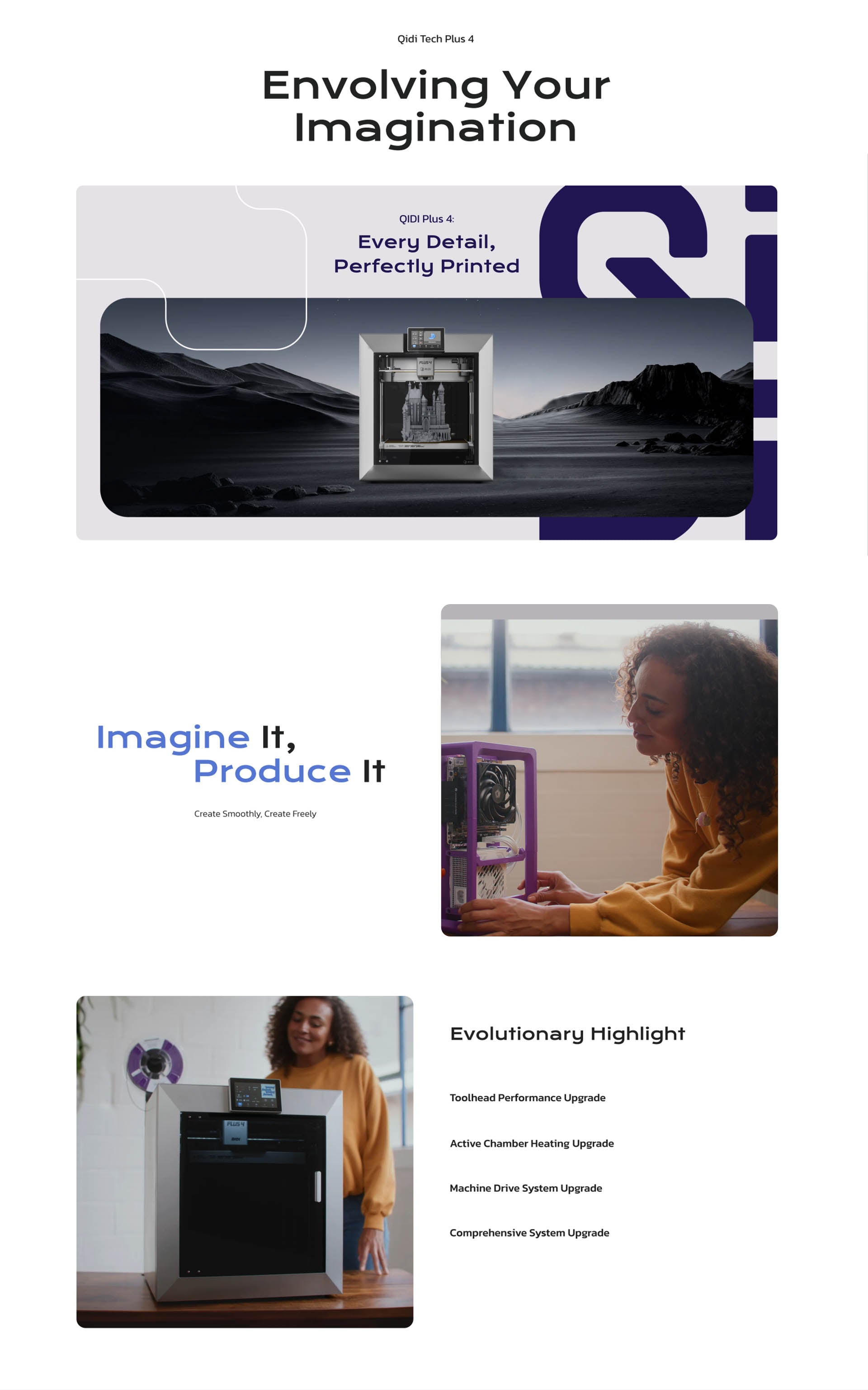 QIDI Plus4 | 3D Printer | High Speed Klipper Core XY Active Heated ...