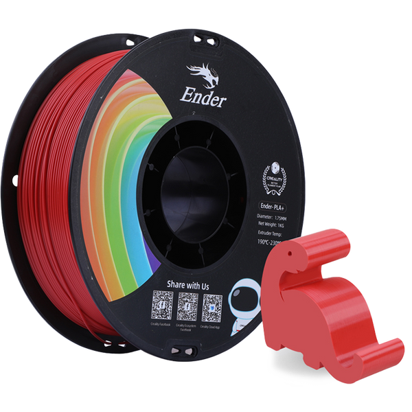 Ender PLA+ Red -Tough High Quality Everyday Filament - 3D Printer ...