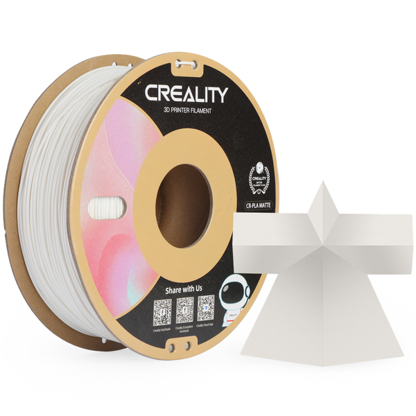 CR-PLA Matte White -Premium Filament with Easy Support Removal - 3D ...