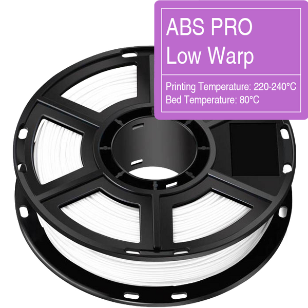 Flashforge ABS PRO Low Warp White 500g - 3D Printer Superstore